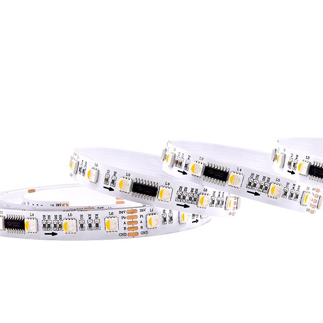 Strisce LED pixel RGBW DC24V DMX512 60Led - già guidato
