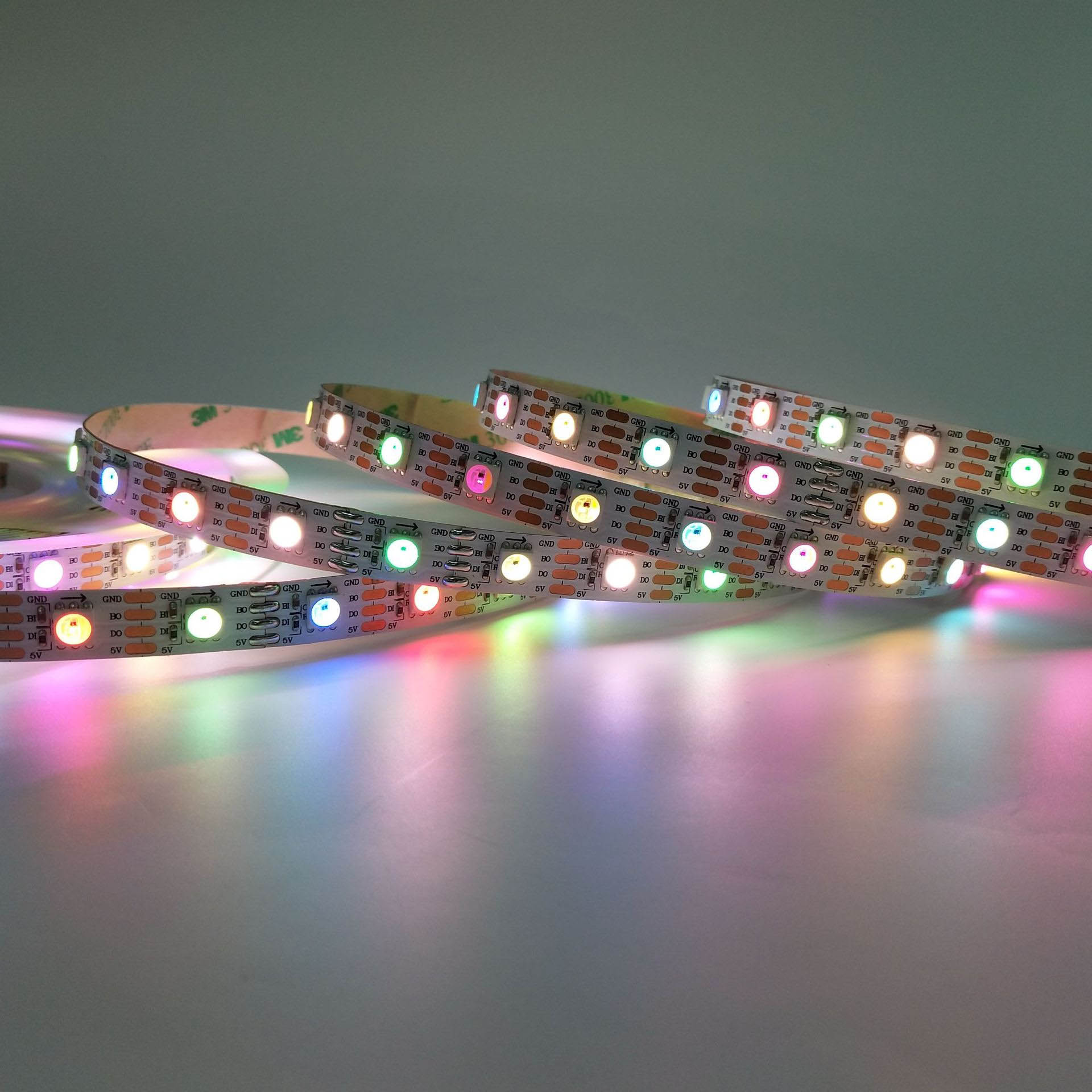 WS2813 RGBW 60leds Pixel LED Tapes DC5V zwei Datenkabel - fertig geführt