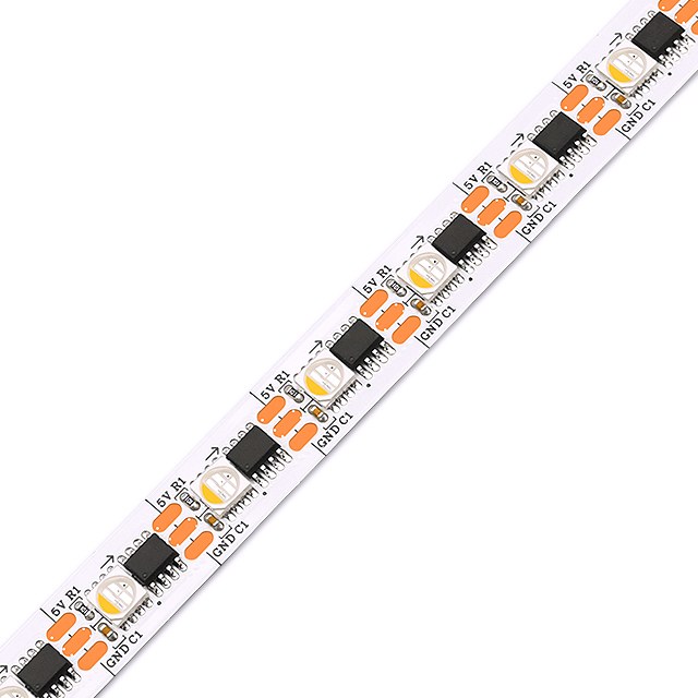 DC5V UCS8904 16-bit Secara Individual RGBW 60Leds Strip LED Piksel ...