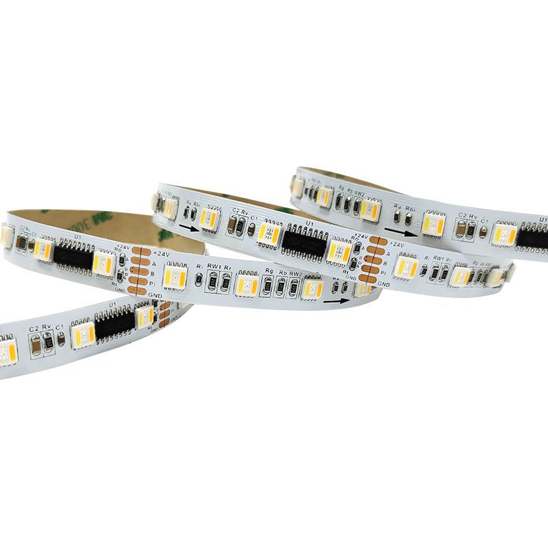 DMX RGBCCT DC24V 60LEDS UCS512 RGBWW PIXEL LED แถบ - พร้อมนำ