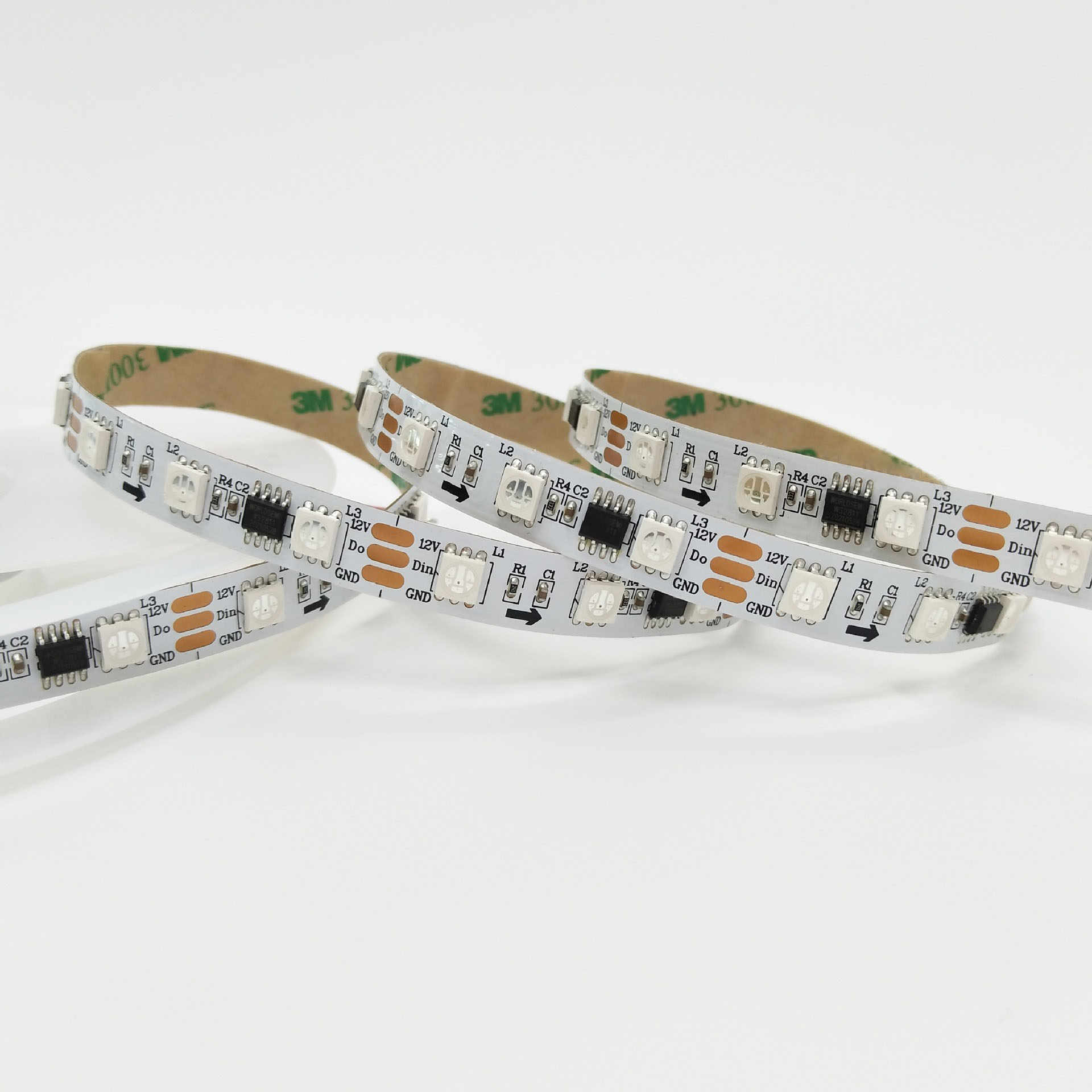 WS2811 12Vdc RGB 60Leds Pixel LED Strips SM16703 UCS1903 - ready-led